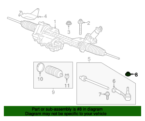 33306787062 - 2004-2024 BMW Outer Tie Rod Nut (33-30-6-787-062) | BMW ...