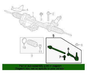32-10-6-799-960 - Steering Tie Rod Assembly 2012-2024 BMW ...