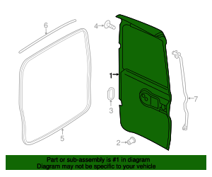 2015-2020 Ram ProMaster City Door Shell - Passenger Side (RH ...