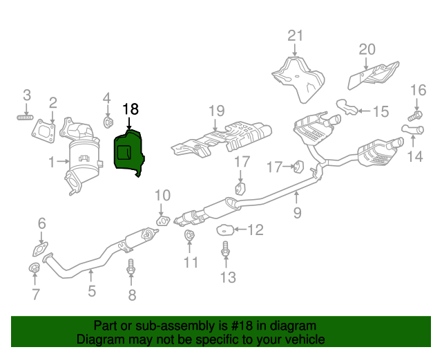 2017-2020 GM Heat Shield 23378761 | GMPartsDirect.com