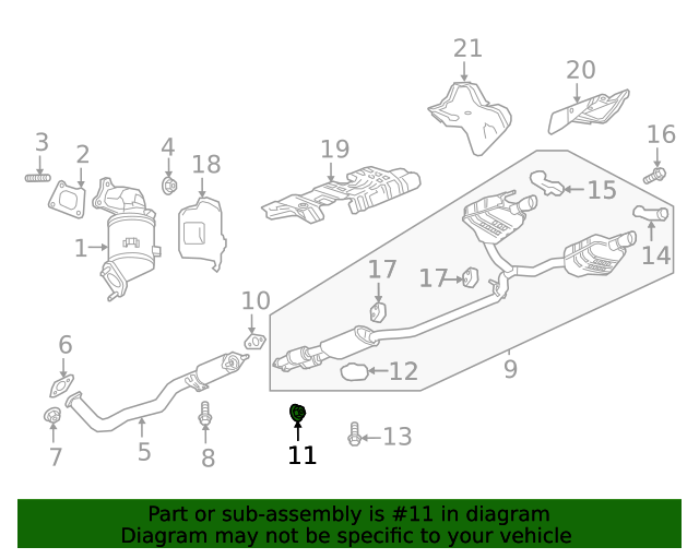 2016-2021 GM Multi-Purpose Nut 11546365 | TascaParts.com