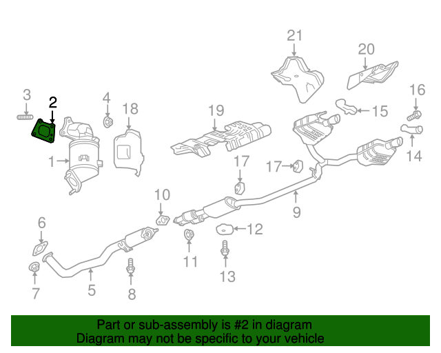 2017-2021 GM Front Pipe Gasket 84135650 | TascaParts.com