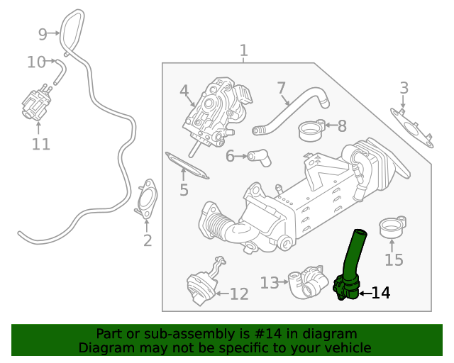11718576801 - 2018 BMW 540d xDrive Cooling Pipe (11-71-8-576-801) | BMW ...