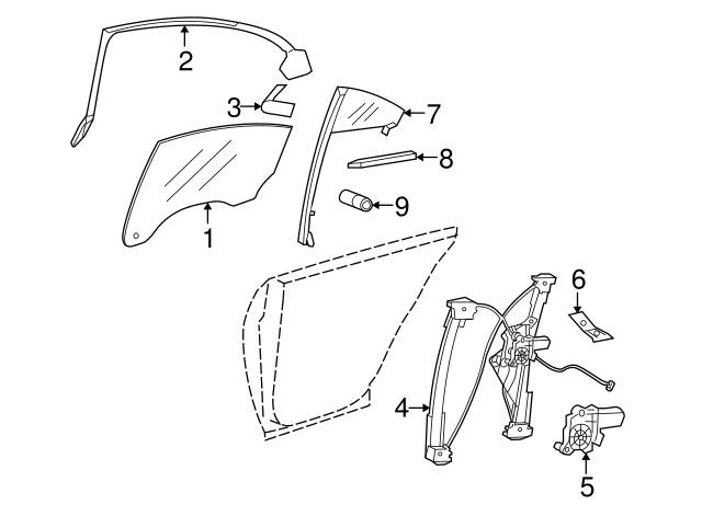 2006-2011 Mercedes-Benz Power Window Motor 219-820-06-42 ...