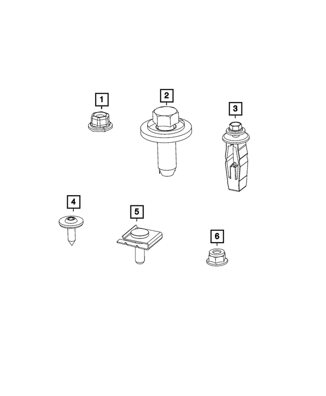 2019-2023 Ram Retainer Bolt 06513036AA | Mopar Estores