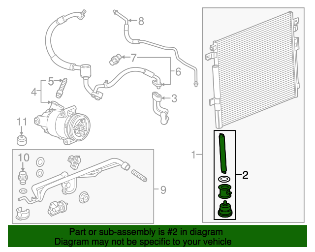 84671873 GM Air Conditioning Receiver and Dehydrator | GM Parts Store
