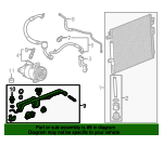 2017-2022 GM Air Conditioning Evaporator Hose 84586761 GM ...
