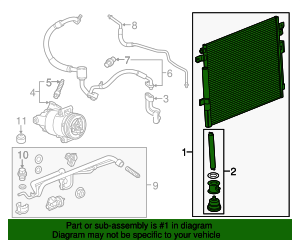 2015-2016 GM Air Conditioning Condenser 84808701 GM | GMPartsDirect.com