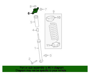 Genuine OEM Shock Mount Part# LR090666 Fits 2018-2020 Land Rover Range ...
