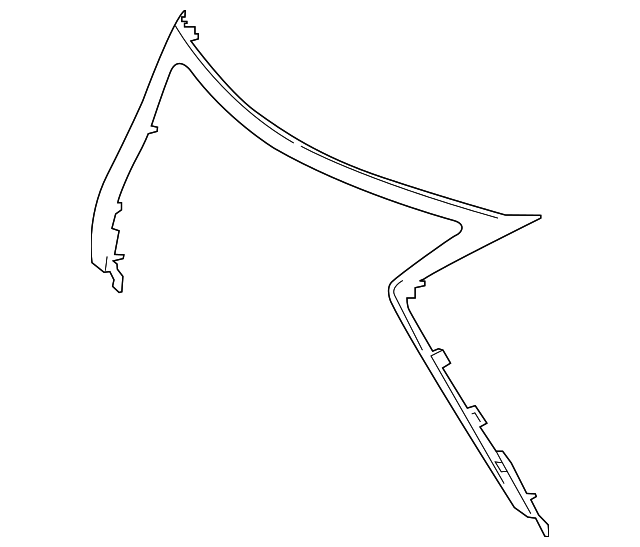 53121-78050 - Finish Molding 2015-2017 Lexus | Lexus of Stevens Creek Parts