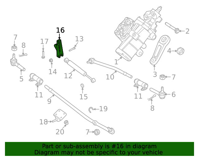 F2UZ-3E652-A - Stabilizer Mount 2015-2024 Ford E-350 Super Duty | Ford ...