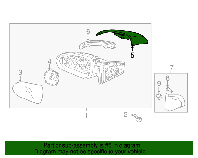 87626-H9010 - Mirror Cover 2018-2023 Kia Rio | Kia.Parts Store