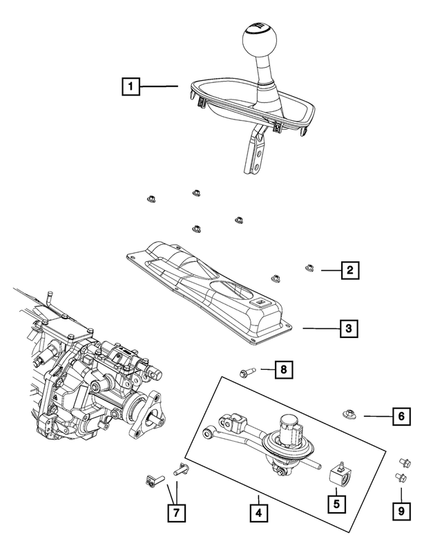 2009-2023 Dodge Challenger Gearshift Bracket 4779566AB | Mopar Estores