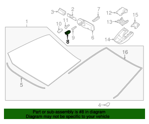 Genuine Toyota Rain Sensor part# 89941-52010 for 2013-2021 Toyota ...