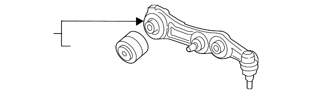206-330-51-02 - Lower Control Arm 2022-2023 Mercedes-Benz C 300 ...