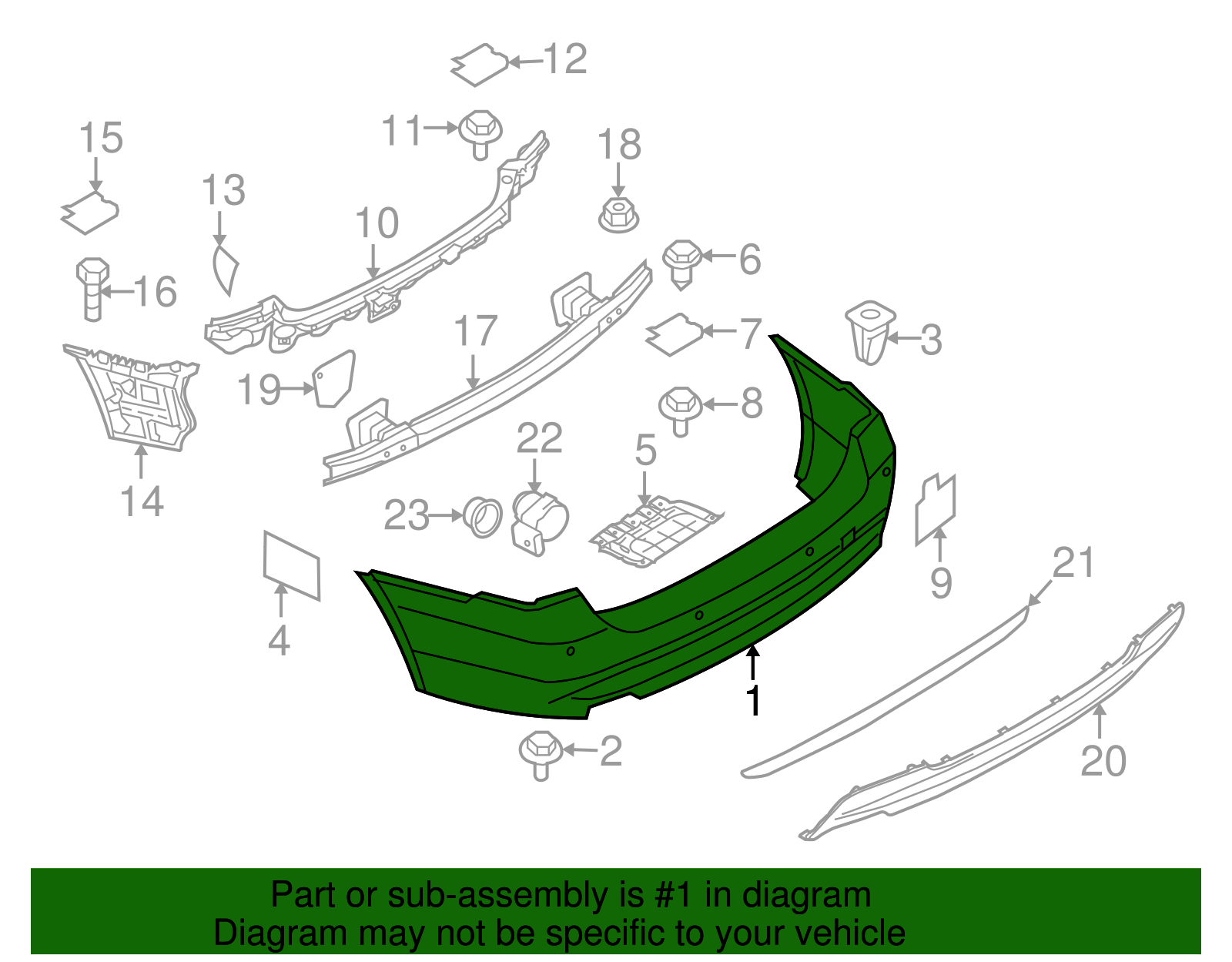 51128044934 - 2011-2013 BMW Bumper Cover (51-12-8-044-934) | BMW of ...