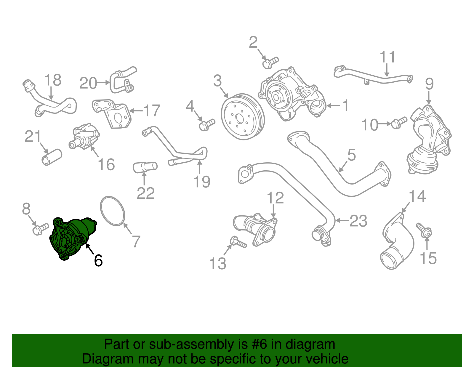 06M-121-115-N - Engine Coolant Thermostat Kit 2018-2025 Audi | Audi OEM ...
