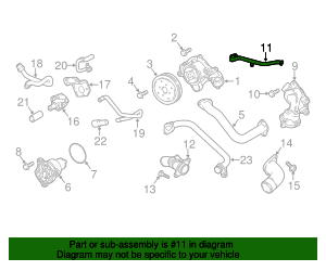 2018-2025 Audi By-Pass Pipe 06M-121-083-J | Audi USA Parts