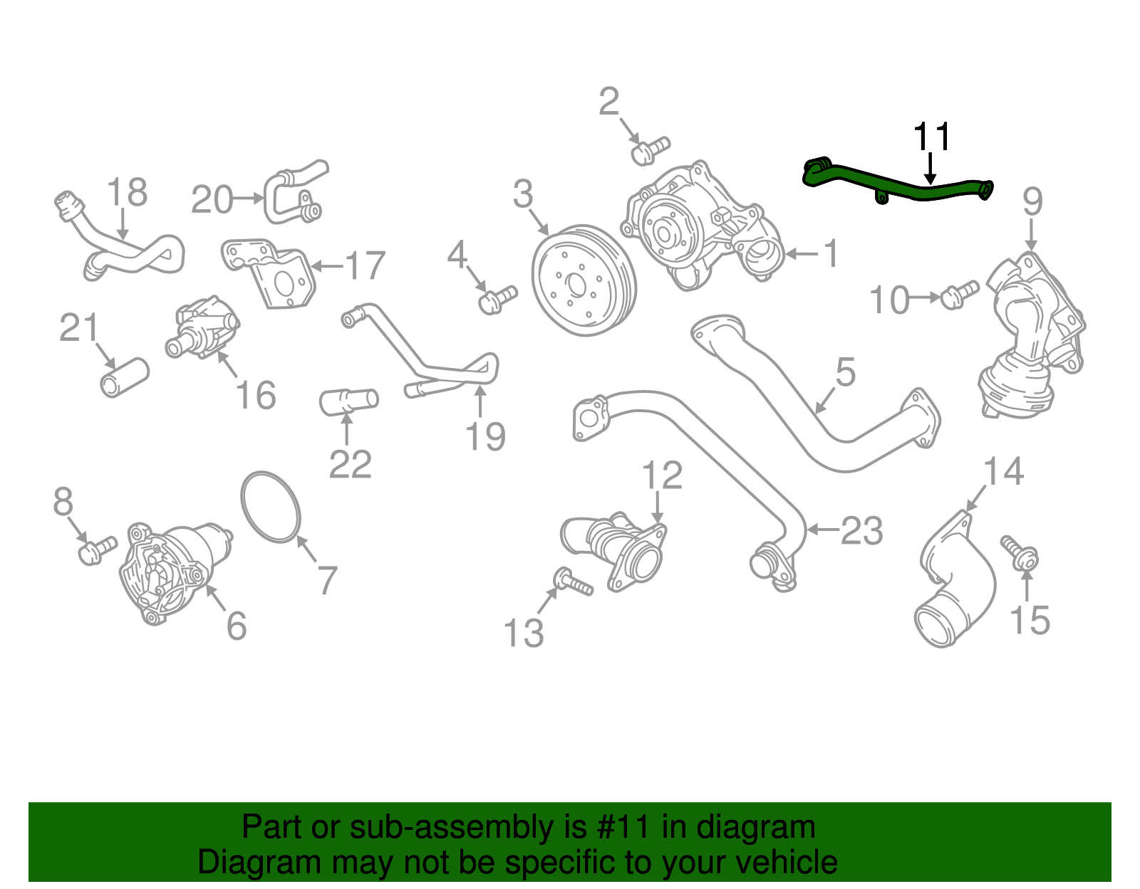 2018-2025 Audi By-Pass Pipe 06M-121-083-J | OEM Parts Online