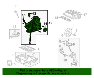 2009-2014 Acura Oil Pump 15100-R72-A02 | OEM Parts Online