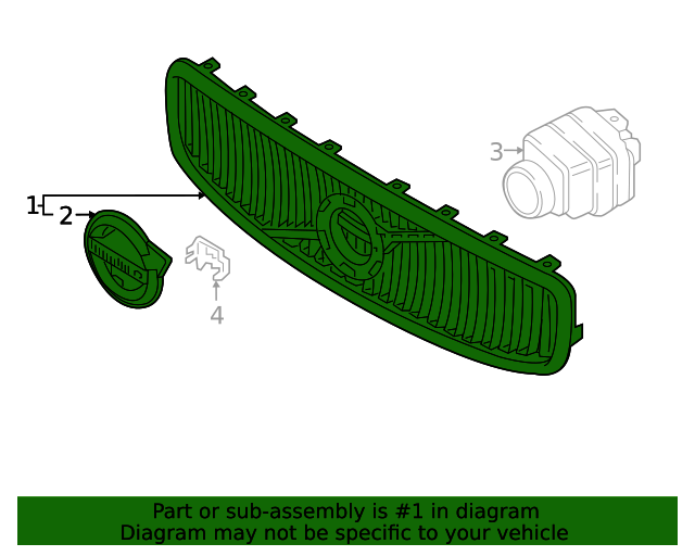Grille 32365389 | TascaParts.com
