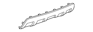 2010-2015 Chevrolet Equinox Bright Chrome Rear Bumper Fascia Molding ...