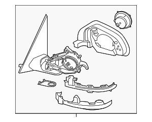 2020-2021 BMW X3 Mirror Assembly 51-16-8-491-658 | BMWPartsDirect.com
