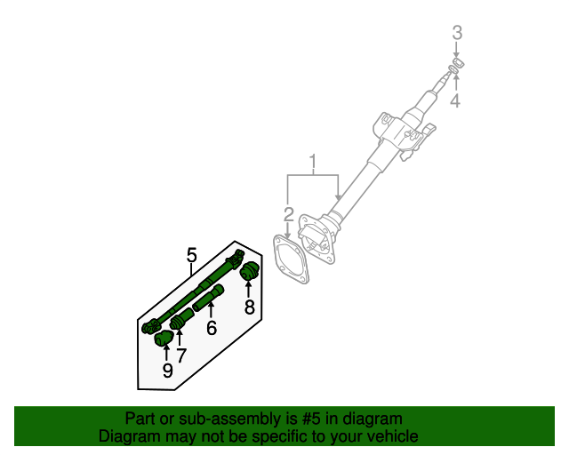 1997-2001 Mitsubishi Montero Sport Lower Joint Assembly 4401A075 ...