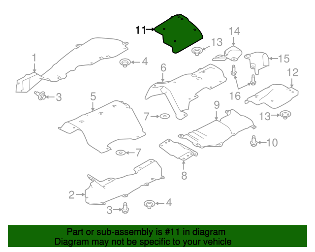 Genuine OEM Muffler Shield Part# LR043846 Fits 2014-2022 Land Rover ...