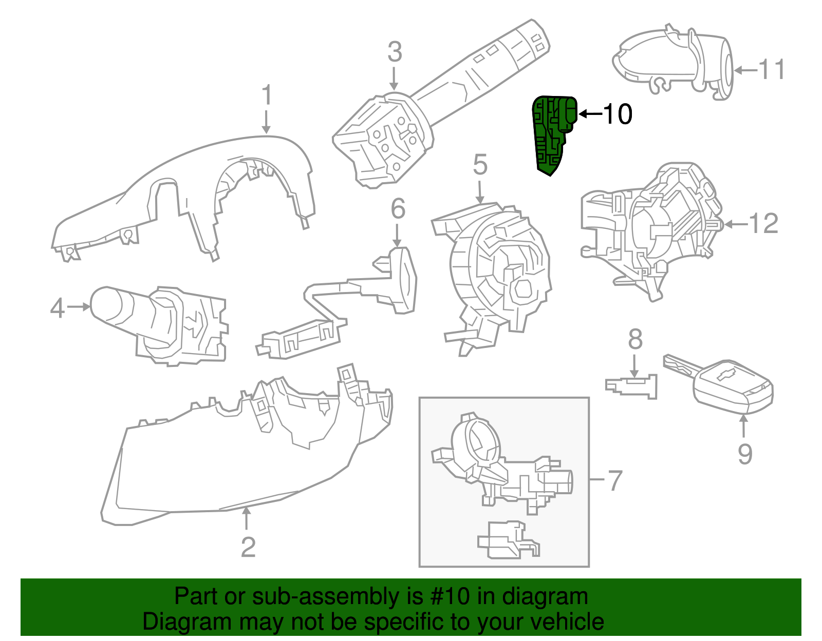 2016-2022 GM Jet Black Ignition and Start Switch 42597803 | OEM Parts ...