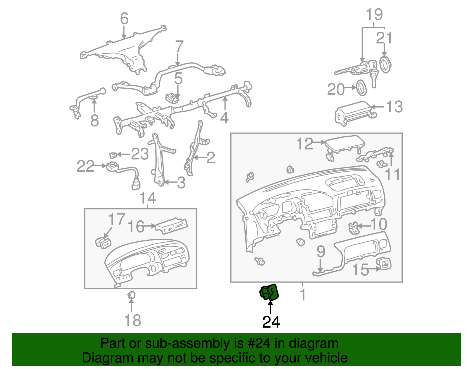 Genuine Toyota Indicator Switch part# 81850-33020 for 1998-2005 Toyota ...