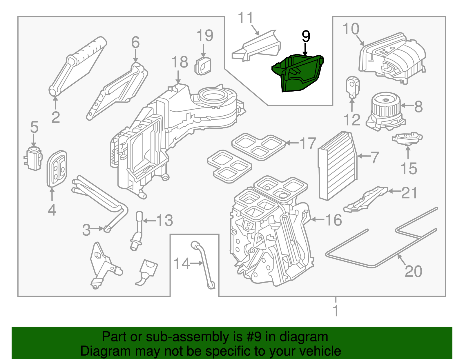 27845-5DA0A - Cabin Air Intake Duct 2017-2019 Infiniti QX30 ...
