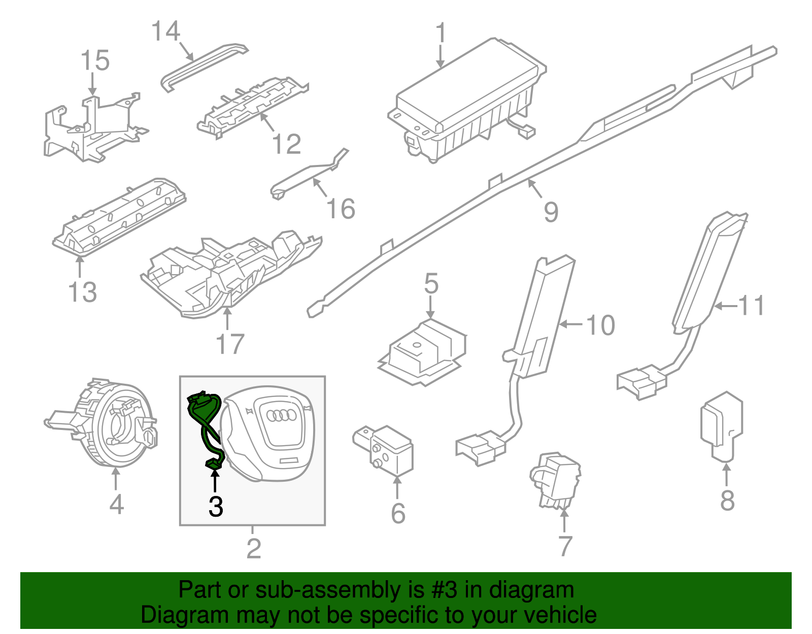 2012-2018 Audi Wire Harness 4G0-971-589-B | TascaParts.com