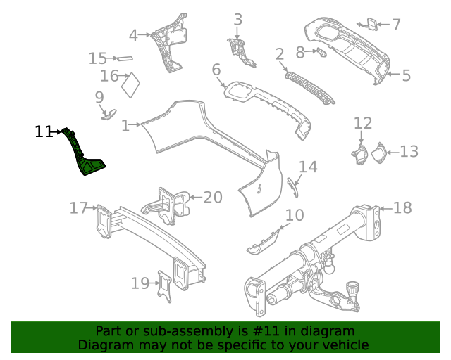 167-885-74-06 - Bumper Cover Spacer Panel 2020-2024 Mercedes-Benz ...