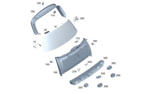 Rear Panel Door Attachment Parts, Rear Panel Door Window for 2024 ...