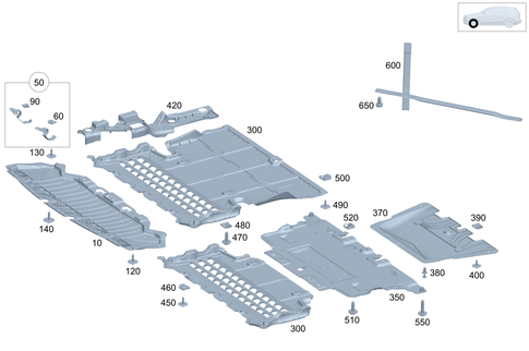 Engine Compartment Lining for 2024 Mercedes-Benz EQE 350 SUV | Mercedes ...