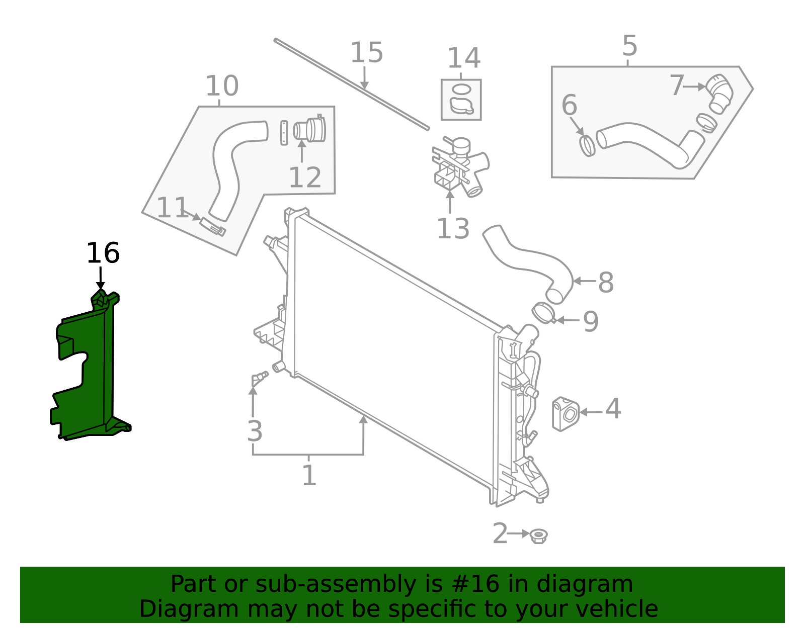 2023-2025 Hyundai Elantra Radiator Support Air Deflector 29134-AA500 ...
