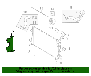 29136-AA200 - Radiator Support Air Duct 2021-2023 Hyundai Elantra ...