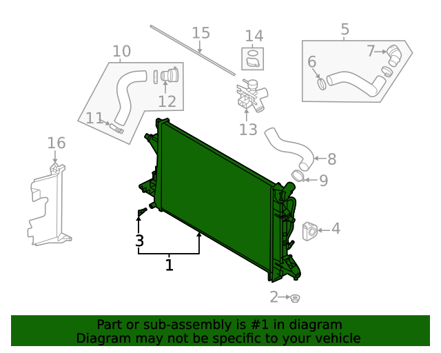 2021-2024 Hyundai Elantra Radiator 25310-AA000 | OEM Parts Online