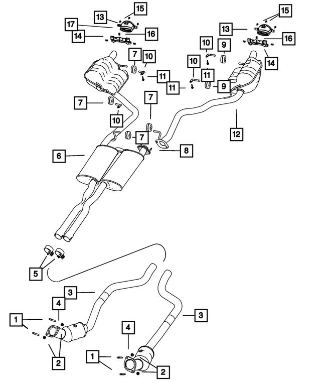 68529433AA - Exhaust Gasket - 2012-2021 Mopar | Mopar America