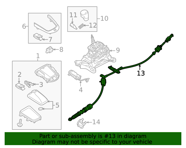 2016-2020 Toyota Control Cable 33820-WB002 | OEM Parts Online