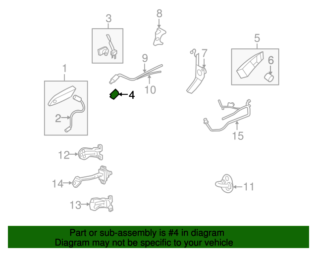 82610-2G000K2 - Handle, Inside 2006-2010 Kia Optima | Kia.Parts Store