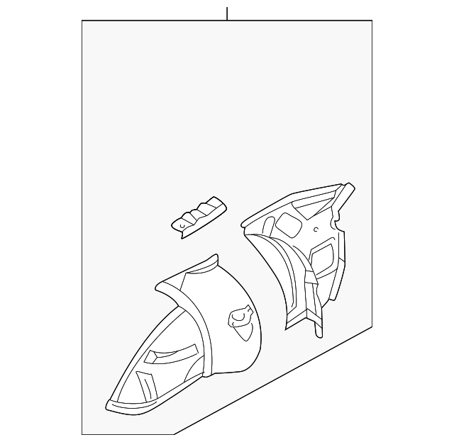 41148413444 - 1999-2002 BMW Z3 Wheelhouse Assembly (41-14-8-413-444 ...