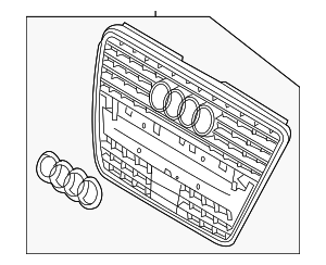 8R0-853-651-N-T94 - Grille 2009-2012 Audi Q5 | Audi OEM Parts
