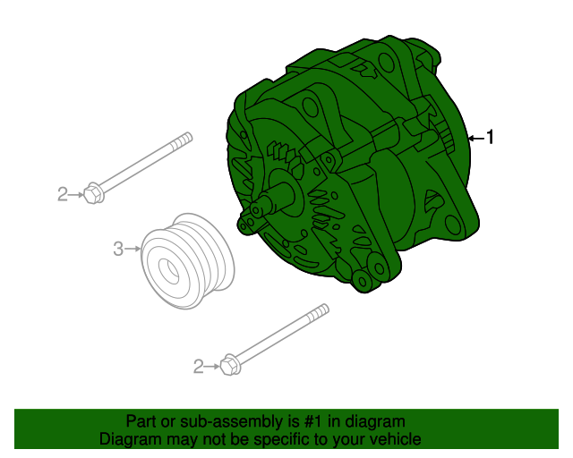 2015-2018 Porsche Alternator 7PP-903-016-CX | OEM Parts Online