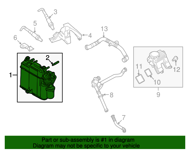 2010-2013 Porsche Panamera Vapor Canister 970-201-223-00 | OEM Parts Online