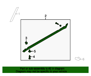 87752-2K000 - Rocker Molding 2010-2011 Kia Soul | Kia.Parts Store
