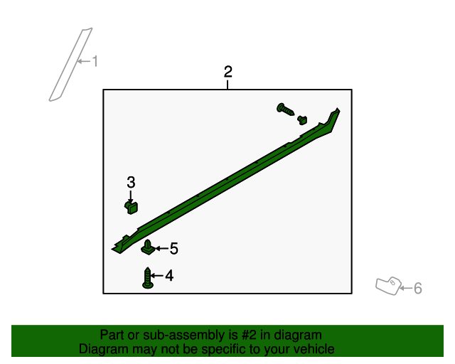 87752-2K000 - Rocker Molding 2010-2011 Kia Soul | Kia.Parts Store