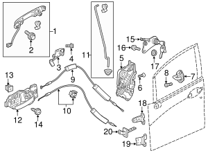 72140-T5A-J01ZA - Handle Assembly R Front Door (Outer) *YR585* (Smart ...
