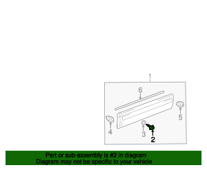 Toyota Parts Lower Cladding Bolt 52491-35010 | Toyota Parts|Toyota ...